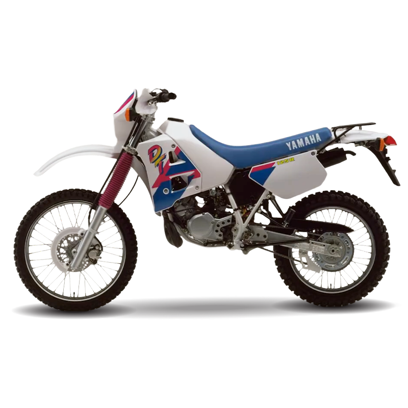 Yamaha DT 125R Graphics (1992) White / Turquoise Model – Hazard Graphics