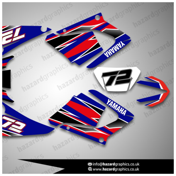 Yamaha DT 125RE / DT 125X Graphics Kit (Everts Replica) – Hazard Graphics