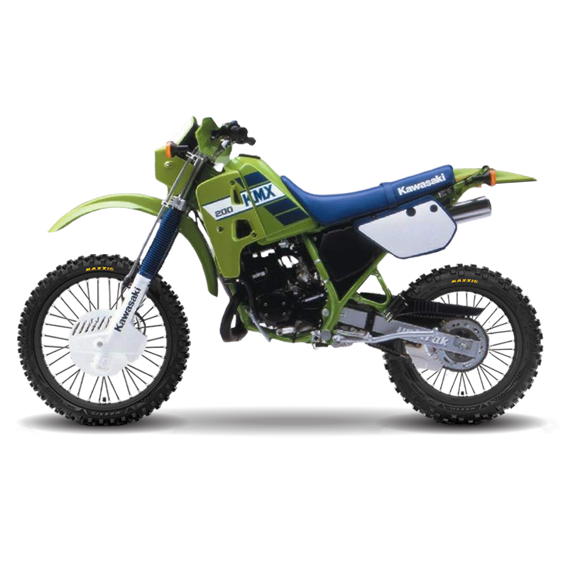 Kawasaki KMX 200 Graphics Green Model – Hazard Graphics